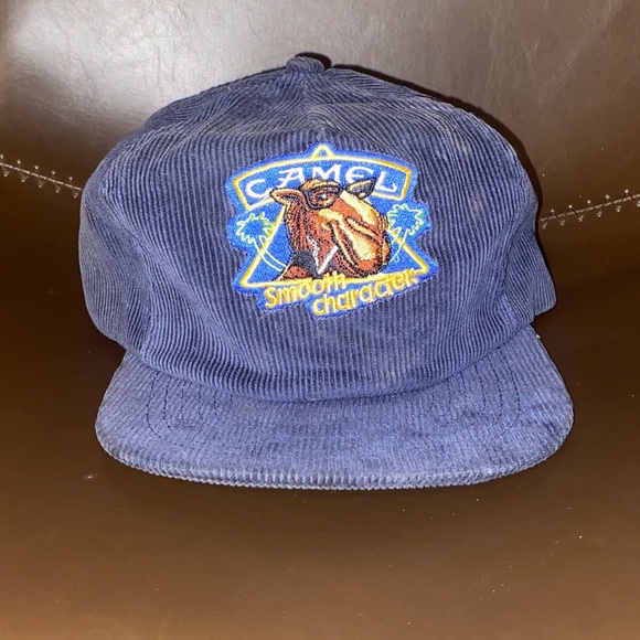 Accessories | Vintage Navy Blue Camel Cigarettes Trucker Hat | Poshmark